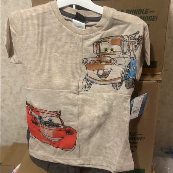 Disney | Matching Sets | Nwt Sz 3t Cars Lightning Mcqueentow Mater ...
